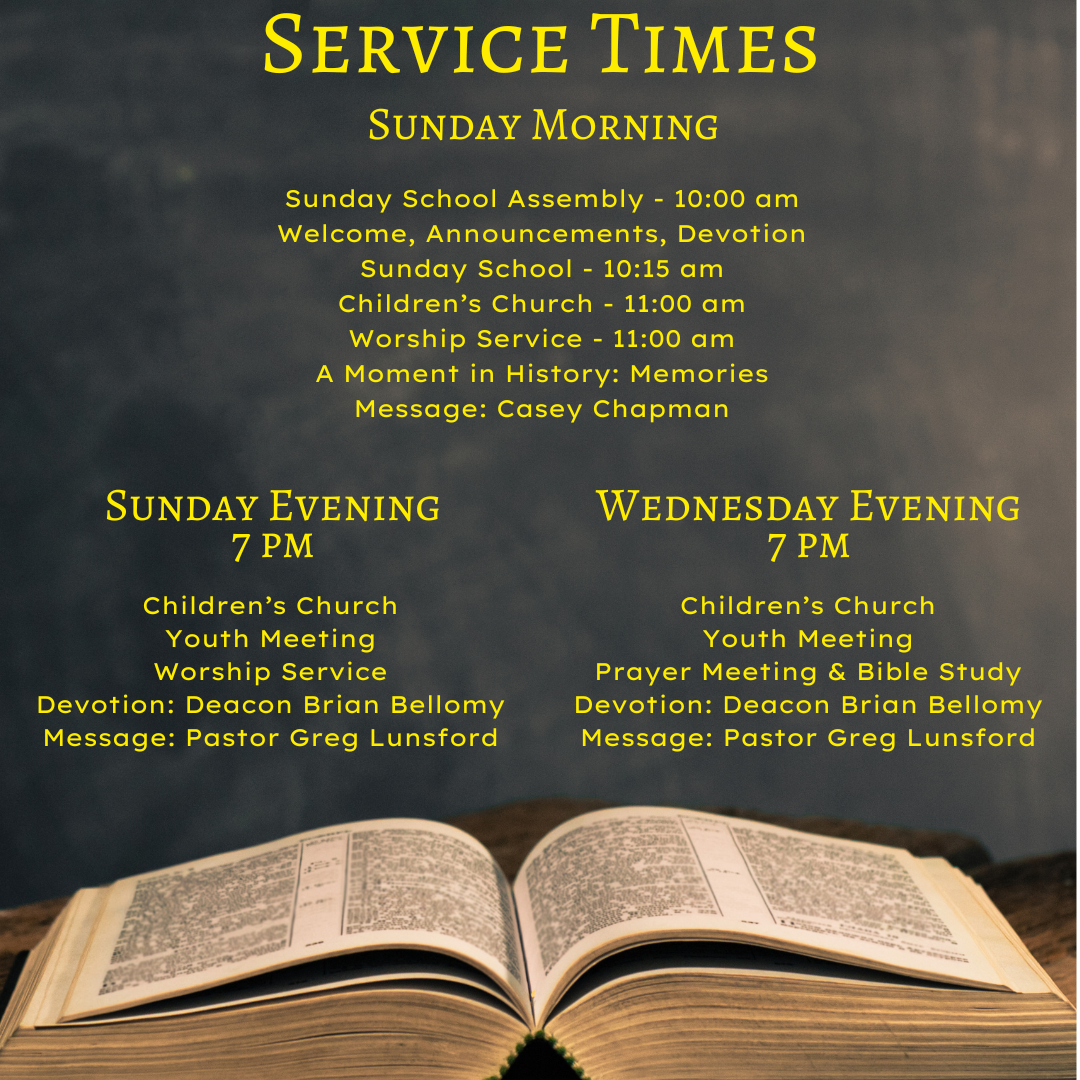 August 25, 2024 Bulletin – Beulah Ann Missionary Baptist Church